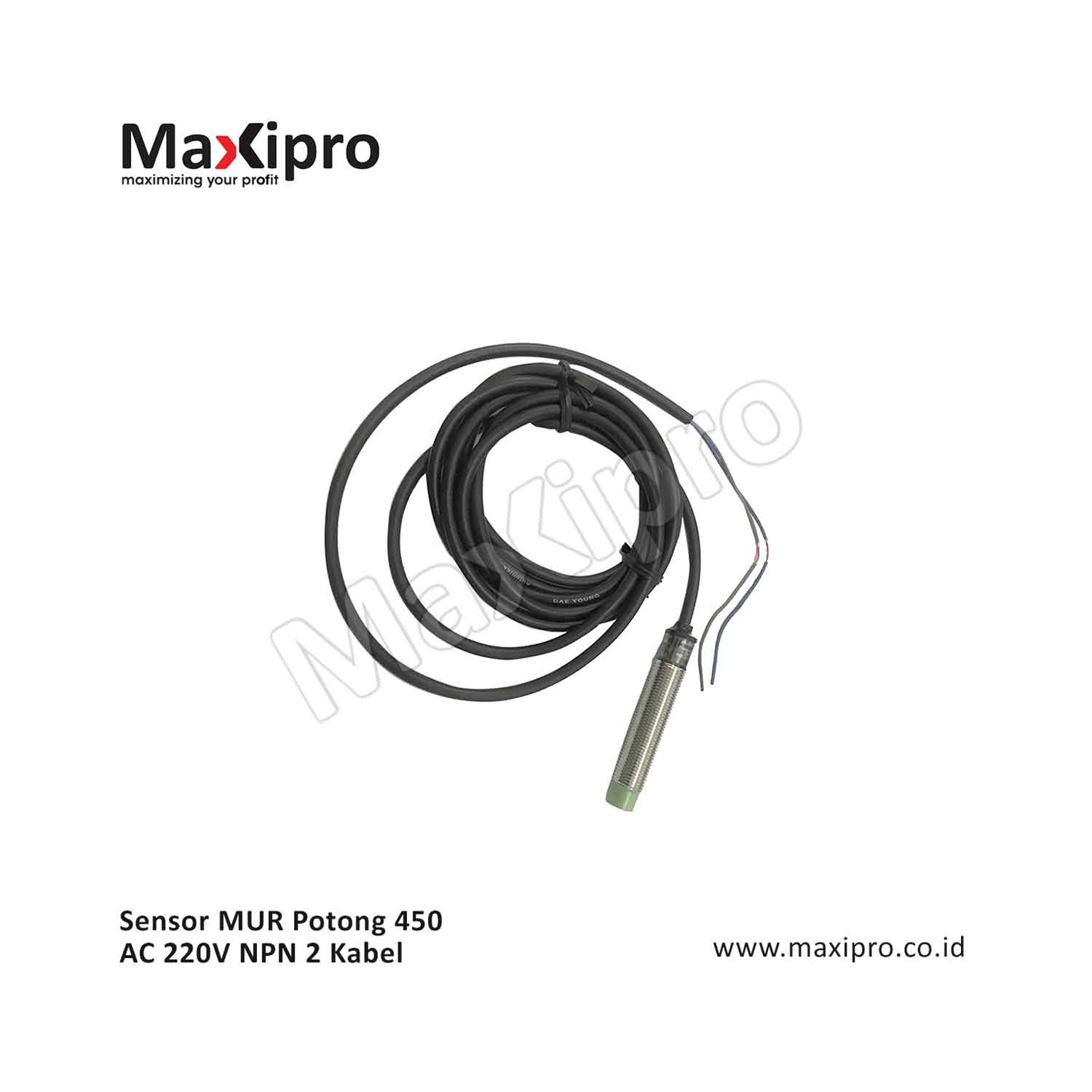 Sensor MUR Potong 450 AC 220V NPN 2 Kabel - Maxipro