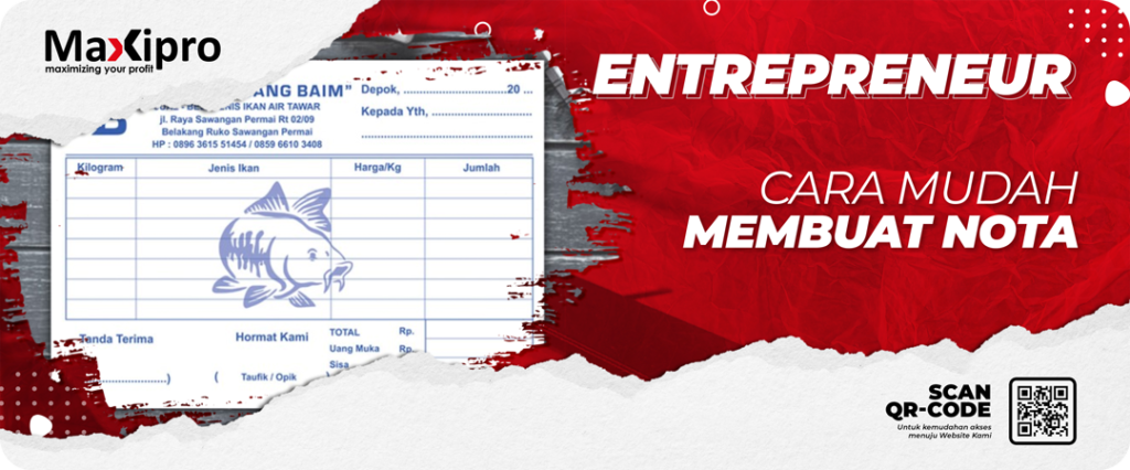 Cara Membuat Nota Penjualan Sendiri dengan Kertas NCR - Maxipro.co.id