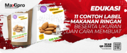 9+ Contoh Label Makanan Ringan, Ukuran & Cara Membuat - Maxipro