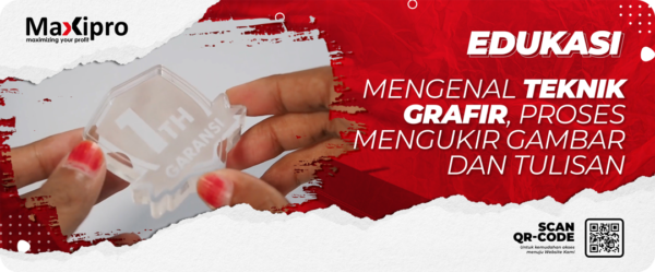 Teknik Grafir / Mengukir Akrilik, Kaca, Kayu dan Logam - Maxipro