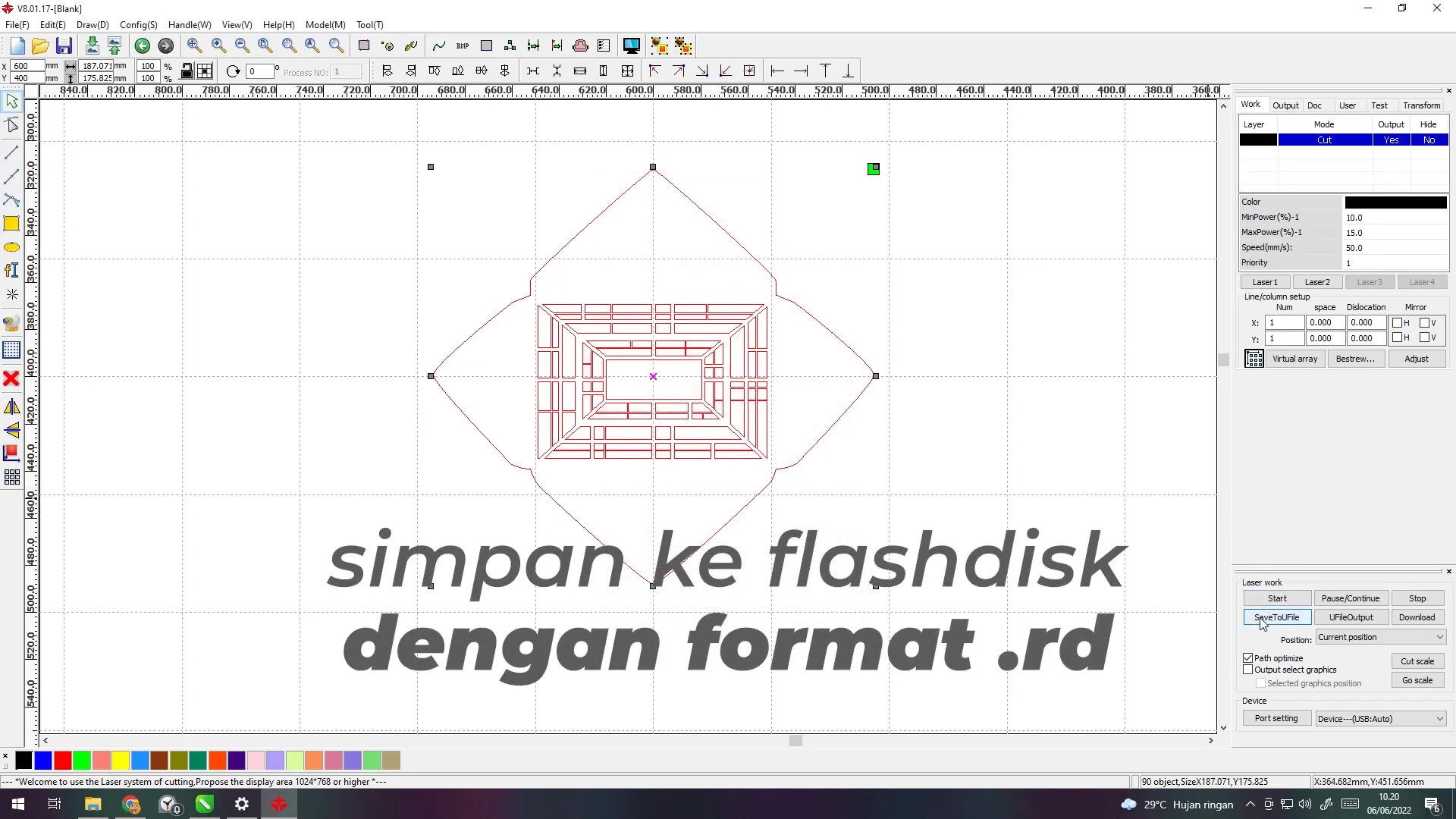 Tutorial Laser Cutting Kertas untuk Membuat Kartu Undangan - Maxipro