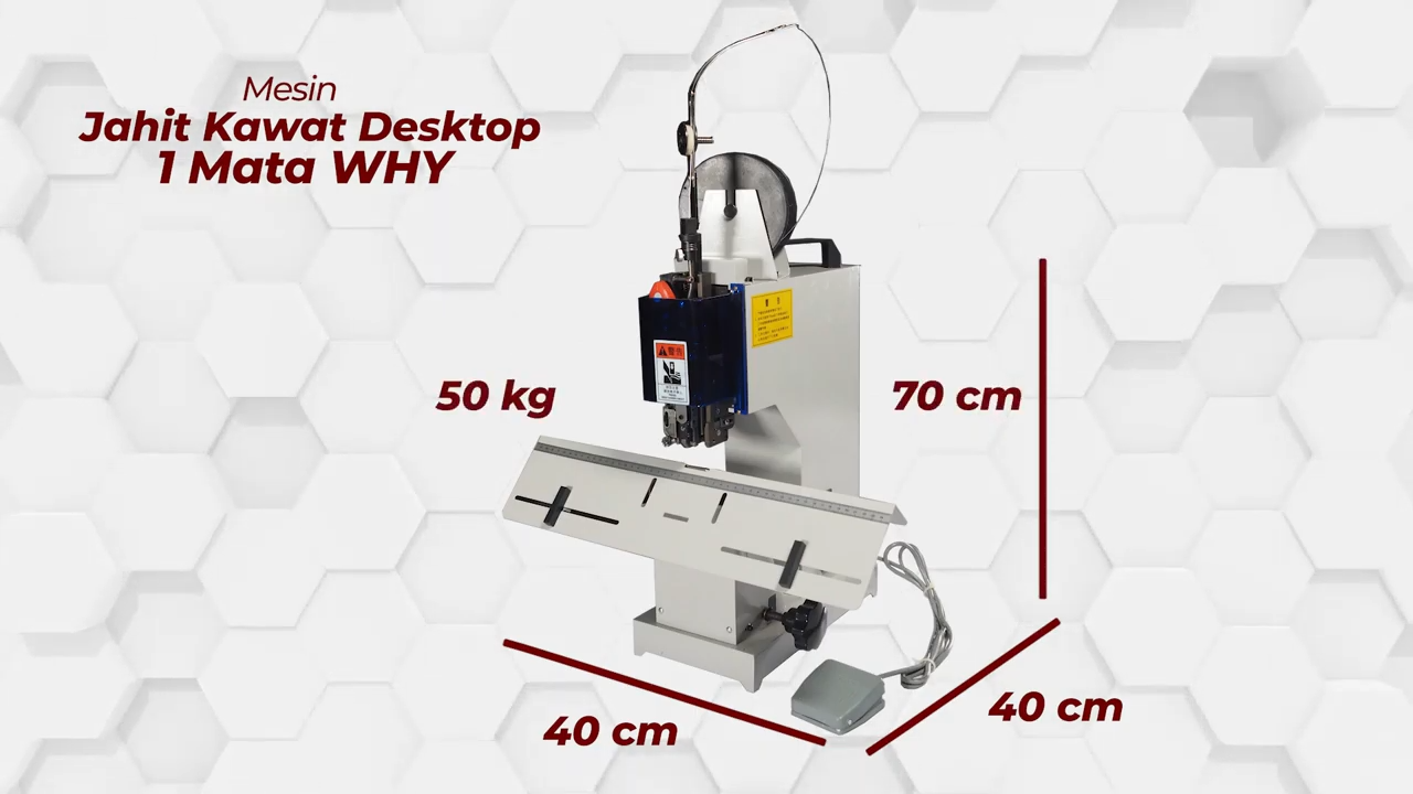 Cara Jilid Kawat Dengan Mesin Jahit Kawat Telson 1 Mata WHY - Maxipro