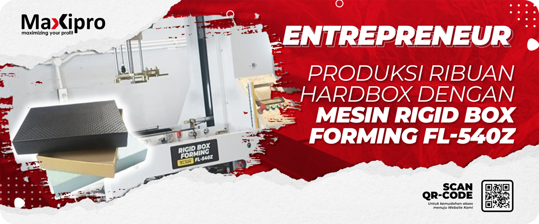 Mudah & Cepat Produksi Ribuan Hardbox Pakai Mesin Rigid Box - Maxipro