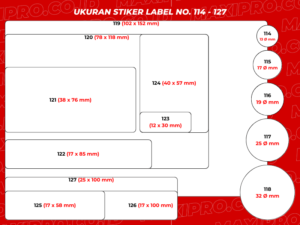 30+ Ukuran Stiker Standar yang Terlihat Menarik - Maxipro