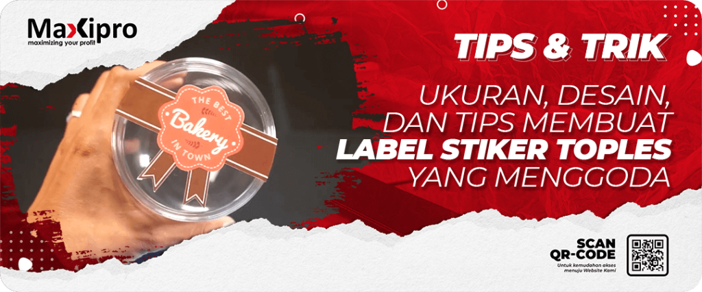 Ukuran / Desain / Tips Membuat Label Toples Kue Kering yang Menggoda