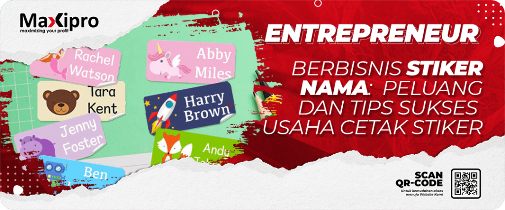 Berbisnis Stiker Nama: Peluang dan Tips Sukses Bisnis Cetak Stiker