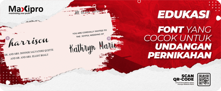10 Font Gratis yang Cocok untuk Undangan Pernikahan - Maxipro