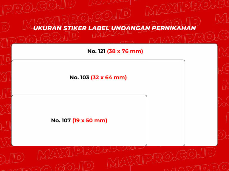 3 Ukuran Label Undangan Pernikahan yang Umum Digunakan - Maxipro