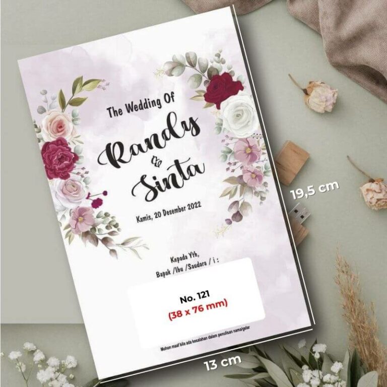3 Ukuran Label Undangan Pernikahan yang Umum Digunakan - Maxipro
